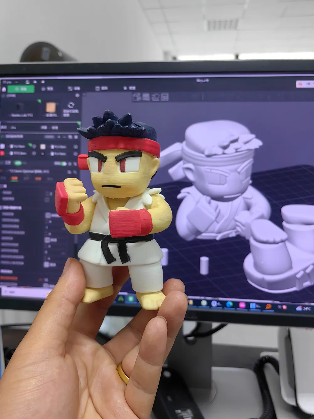 Cartoon Street Fighter - Ryu by Unclee MakerWorld: Download Free 3D Models