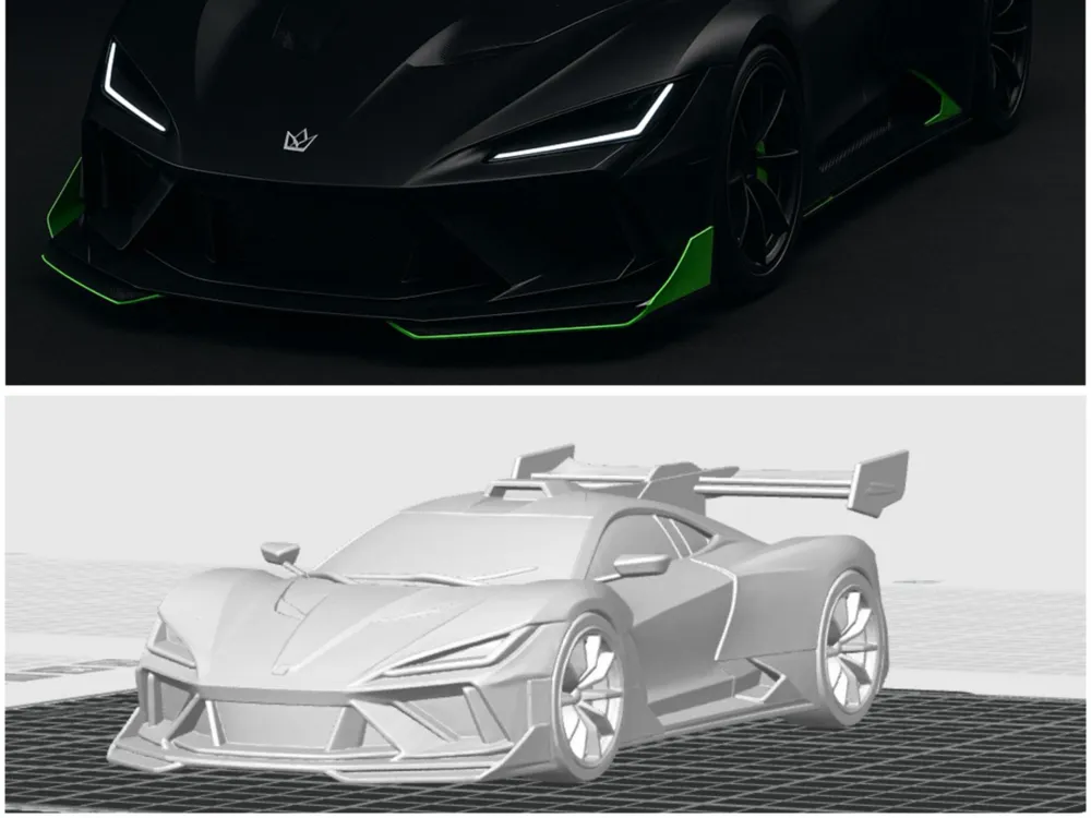 Hypercar by Cyrax3D by Tik Tok : CYRAX3D MakerWorld: Download Free 3D ...