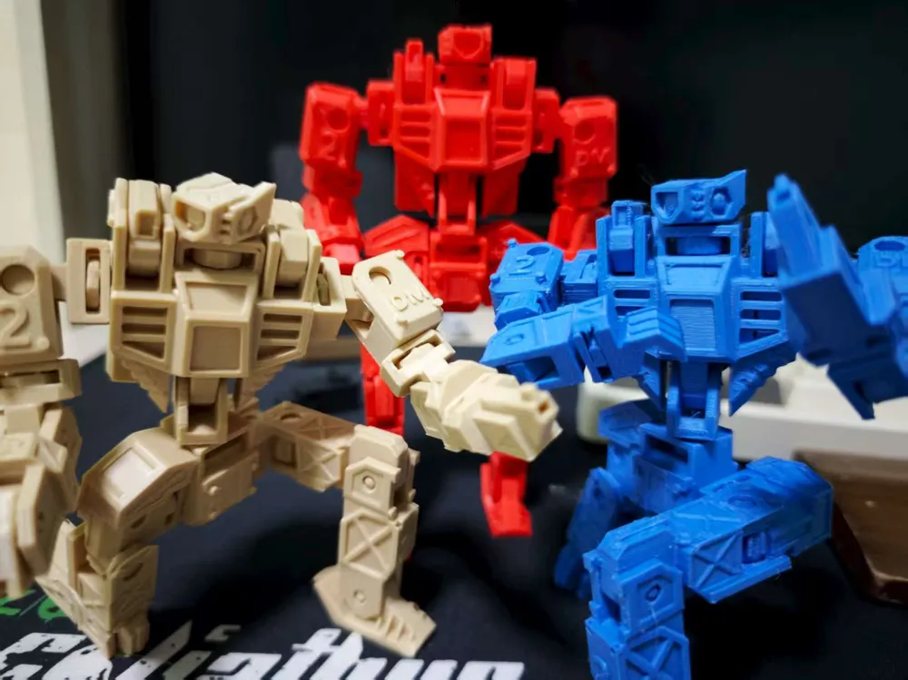Print in Place Mech (Print in Place, no supports, ratchet joints) by ...