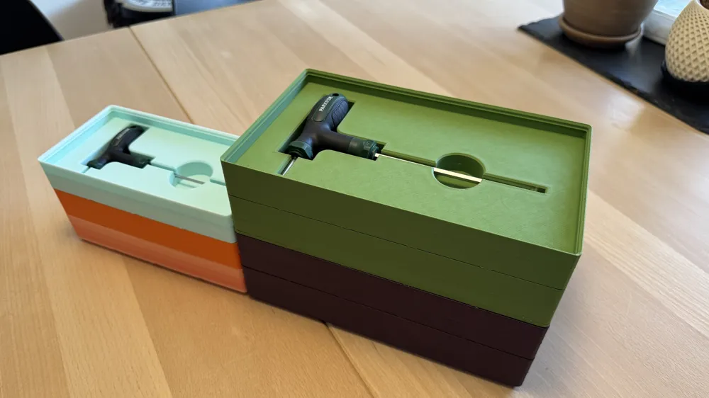 Gridfinity Bin - Customizable T-Handle Key Holder - Free 3D Print Model ...