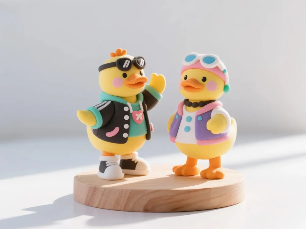 Patinho Fofo e Legal, Impressão Única, Adequado para a1mini por a18yuan ...