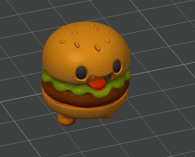 Burger Figure - Free 3D Print Model - MakerWorld