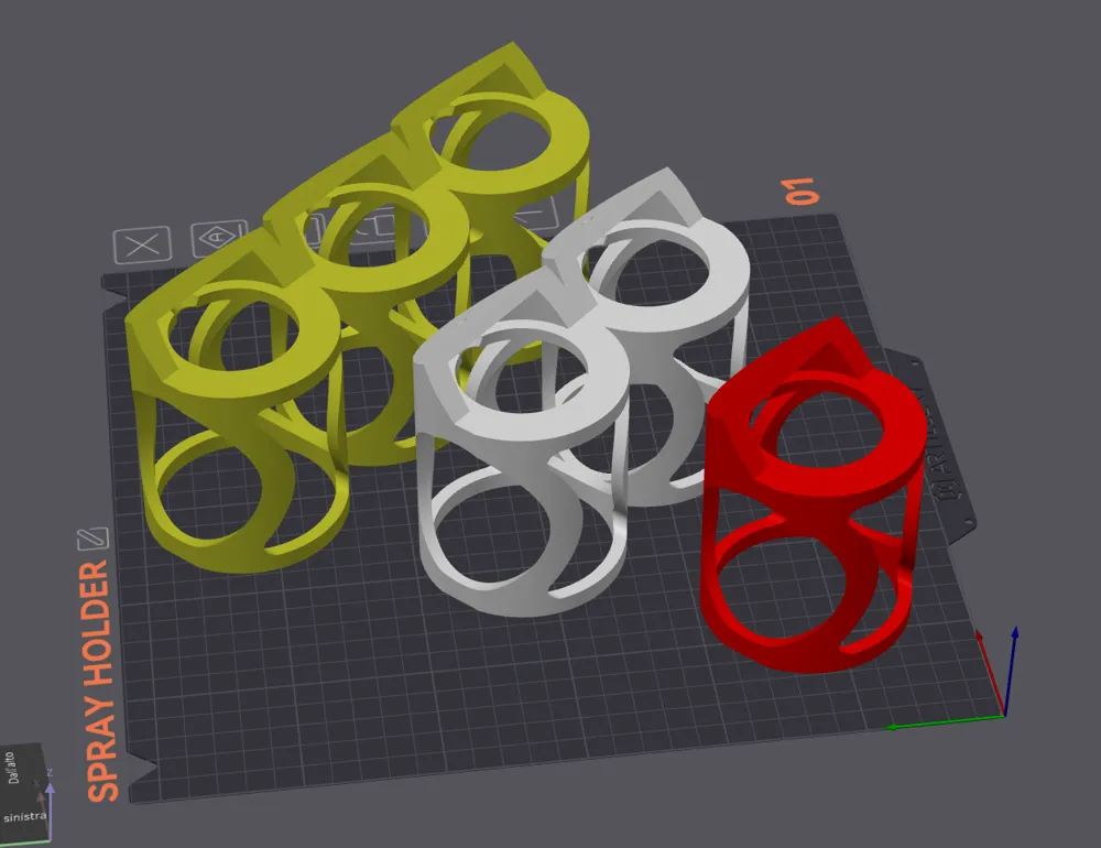 Spray Cans Wall and Desk Holder - Free 3D Print Model - MakerWorld