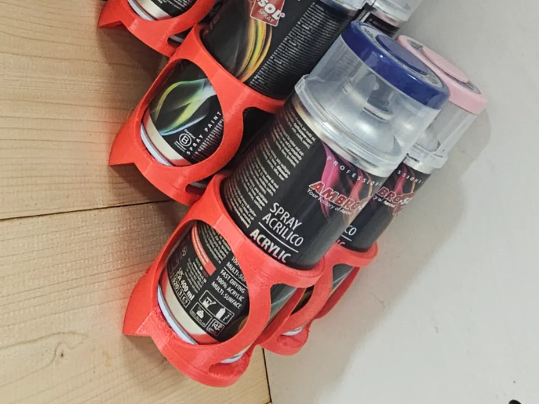 Spray Cans Wall and Desk Holder - Free 3D Print Model - MakerWorld