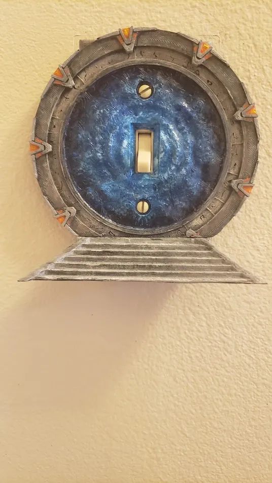 Stargate light switch cover - Free 3D Print Model - MakerWorld