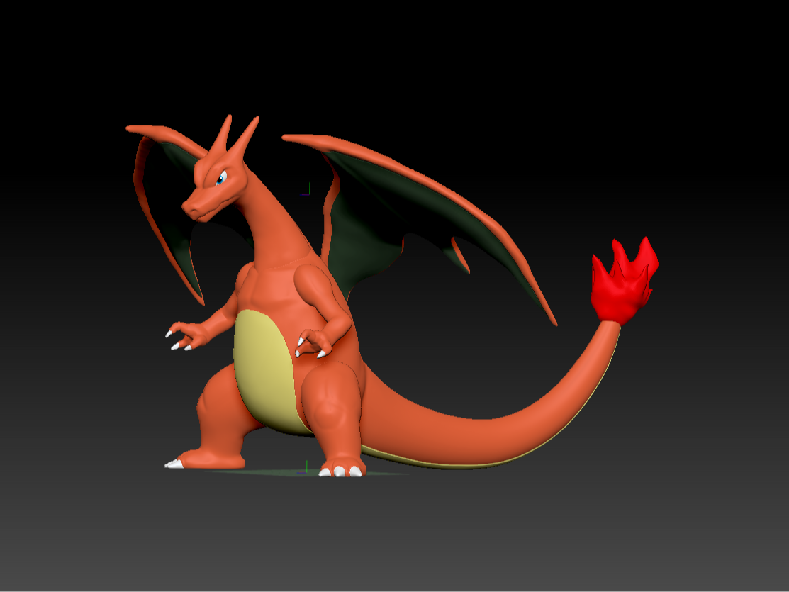 Charizard Pokemon 006 Charizard Modelo de una pieza - Prueba por ...