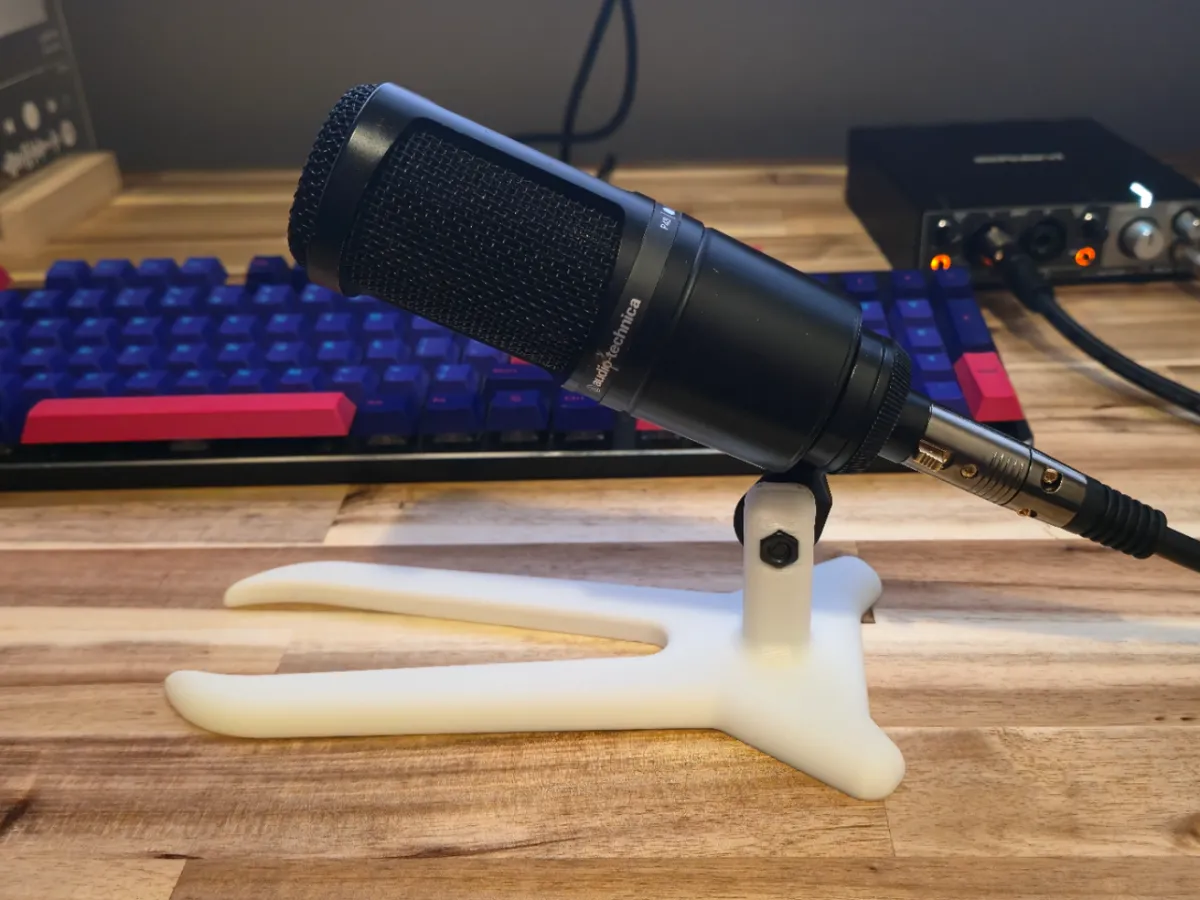 AT2020 Desk Stand - Free 3D Print Model - MakerWorld