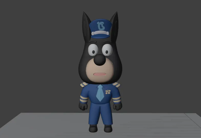 Sheriff Labrador Cartoon - Doberman Officer - Free 3D Print Model ...