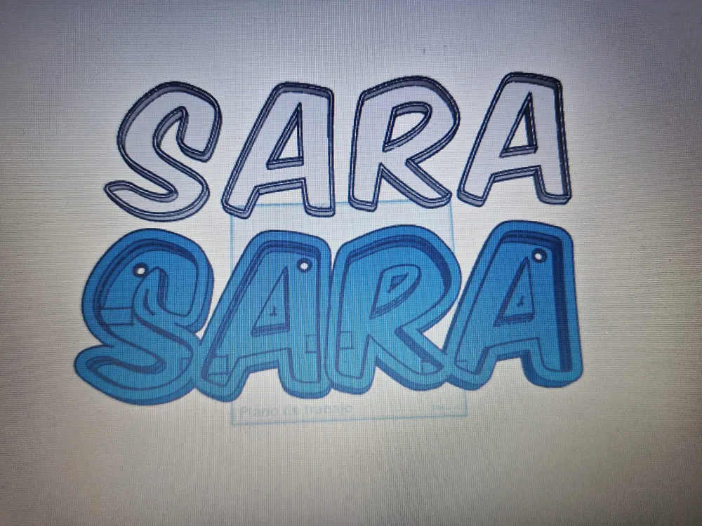 LED Sara sign by ulma MakerWorld: Download Free 3D Models