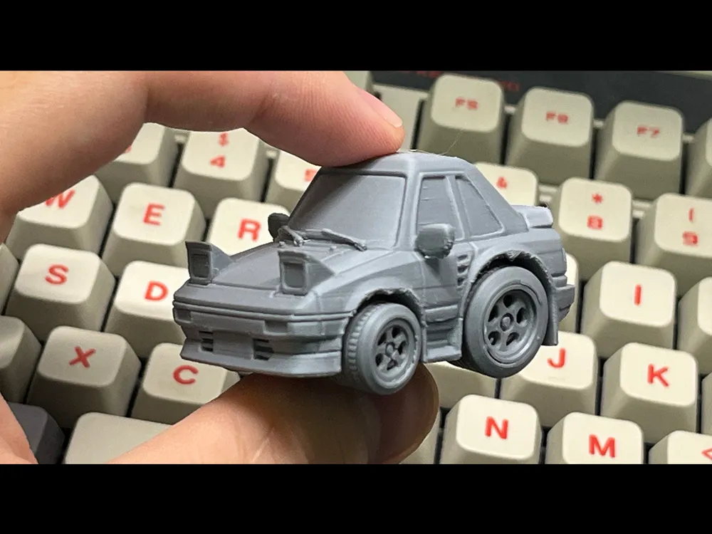 Mini articulated toy car (Toyota Supra MR2) - Free 3D Print Model ...