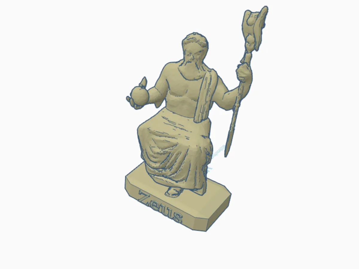 Statue of Zeus - Free 3D Print Model - MakerWorld