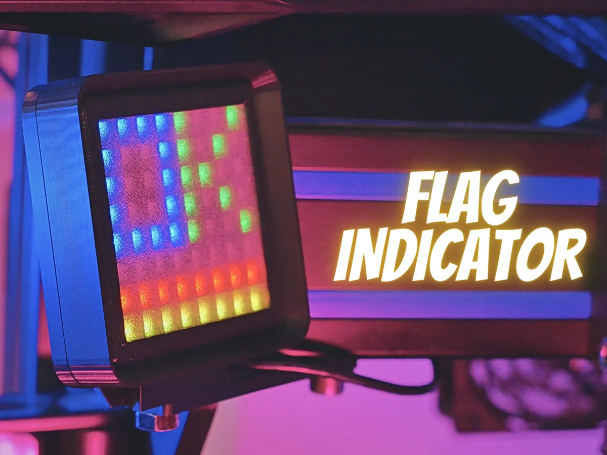 SIM Racing 8x8 Arduino LED Flag Remixed by Cor MakerWorld: Download ...