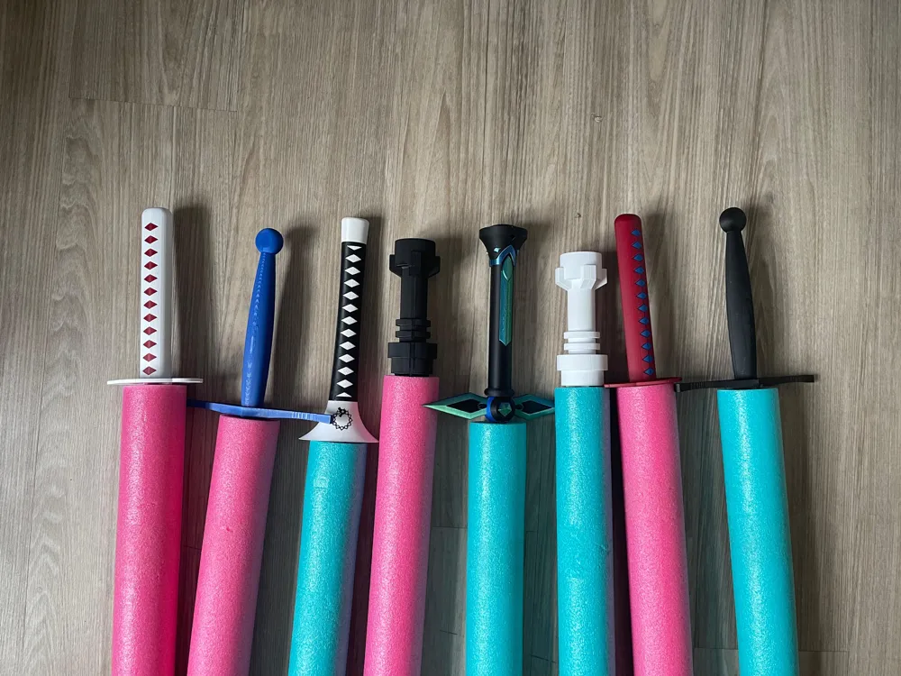 Pool noodle sword - Katana - Free 3D Print Model - MakerWorld