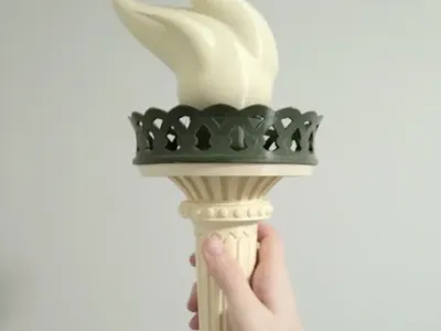 Liberty Statue Torch and Crown - Free 3D Print Model - MakerWorld