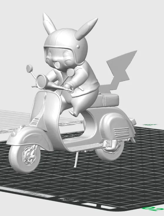 Pikachu action figure – Vespa edition by 3D Print Fusion Lab MakerWorld ...
