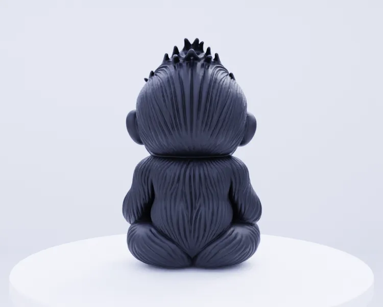 Cute Baby Orangutan - Adorable Primate Figure - Free 3D Print Model ...
