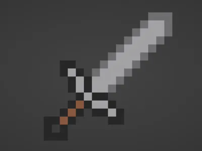 Minecraft Sword / Minecraft sword by PixelArt 3D MakerWorld: Download ...