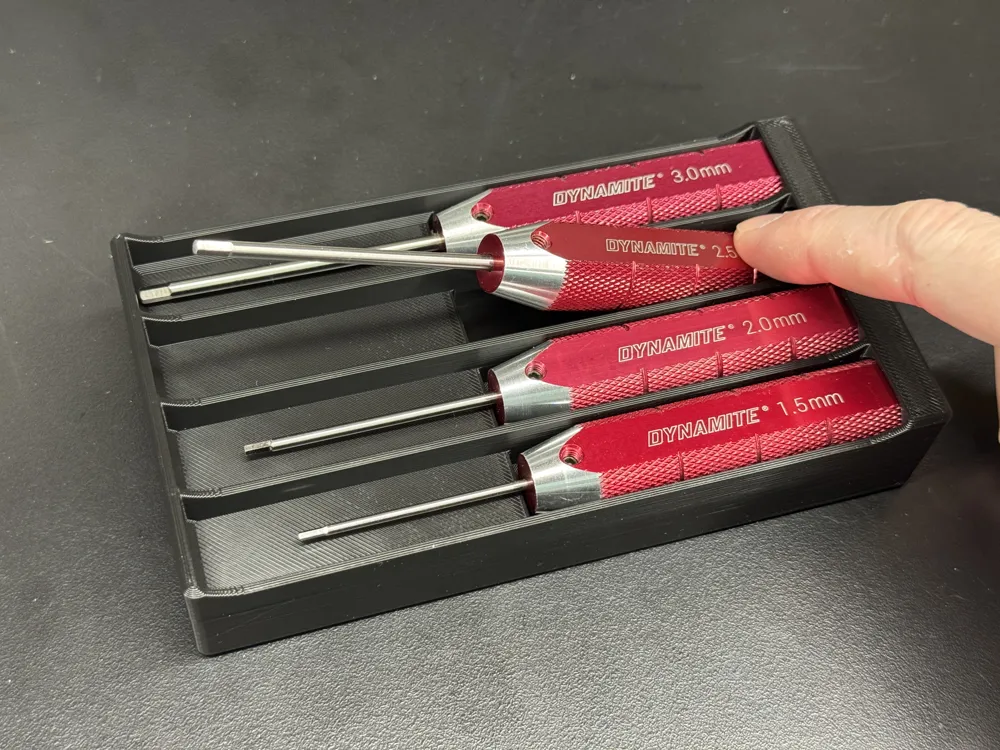 Dynamite Machined Hex Driver Organizer by Vincent MakerWorld: Download ...