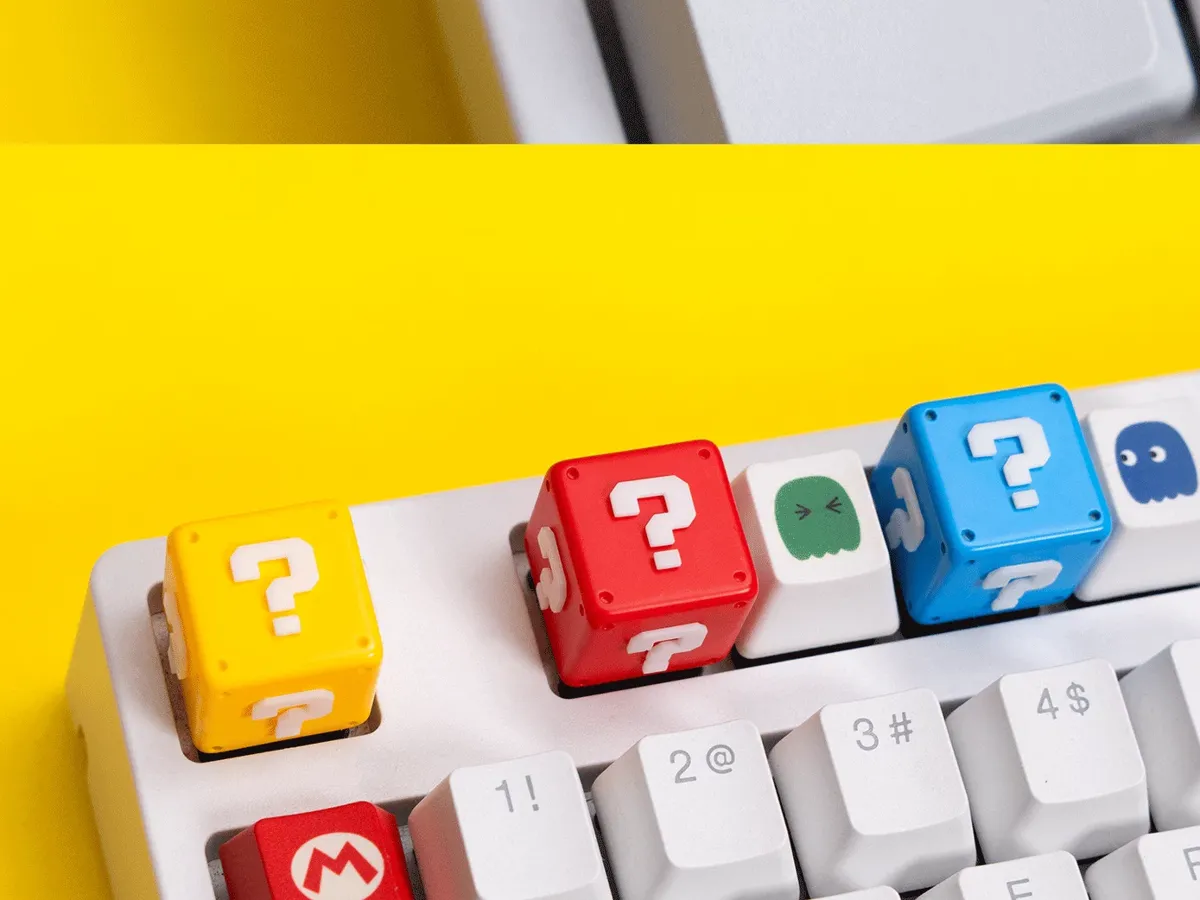 Super Mario Question Block - Keyboard Keycap - Universal for all switch ...