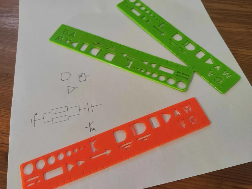 Règle Gabarit avec Schémas Électriques par WILDA MakerWorld ...