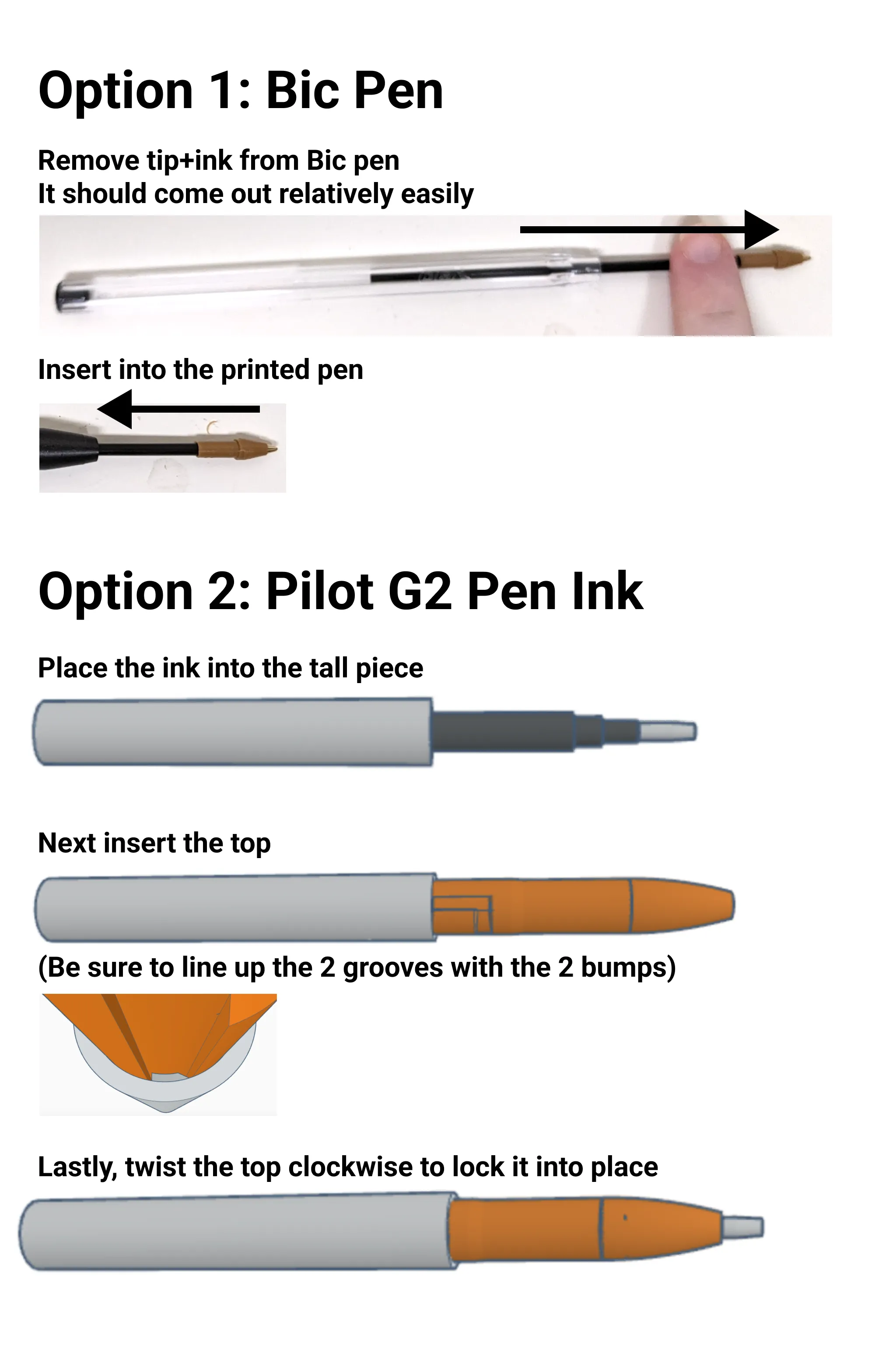 Patriot Missile Pen | Pilot G2 or Bic | PAC-2 - Free 3D Print Model ...