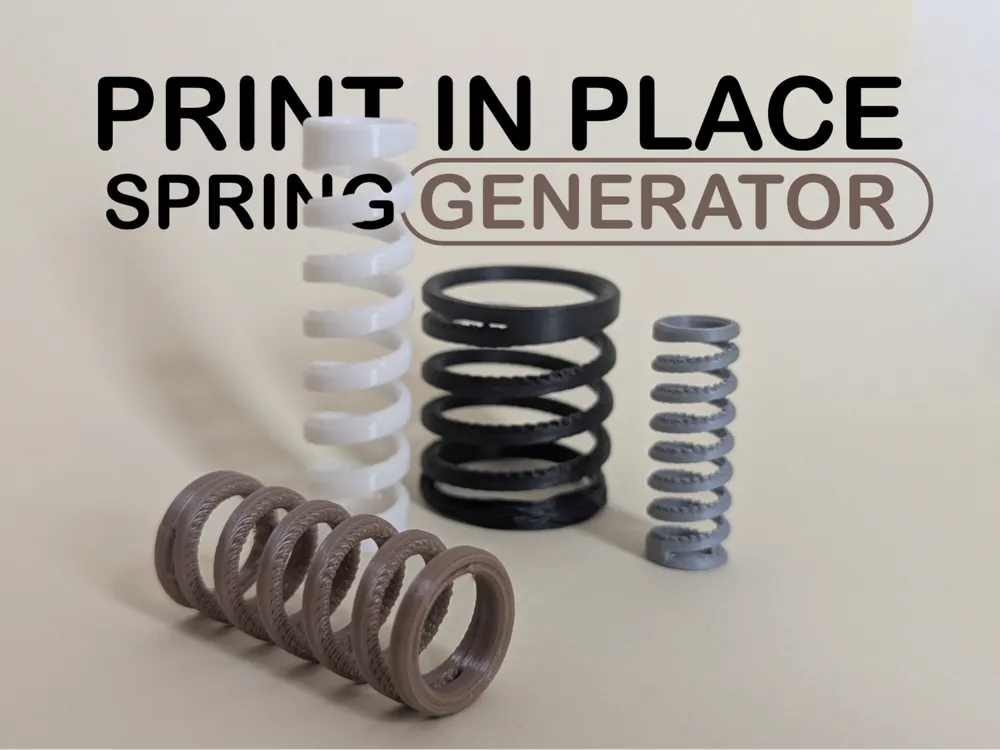 Printable Spring Configurator - Free 3D Print Model - MakerWorld