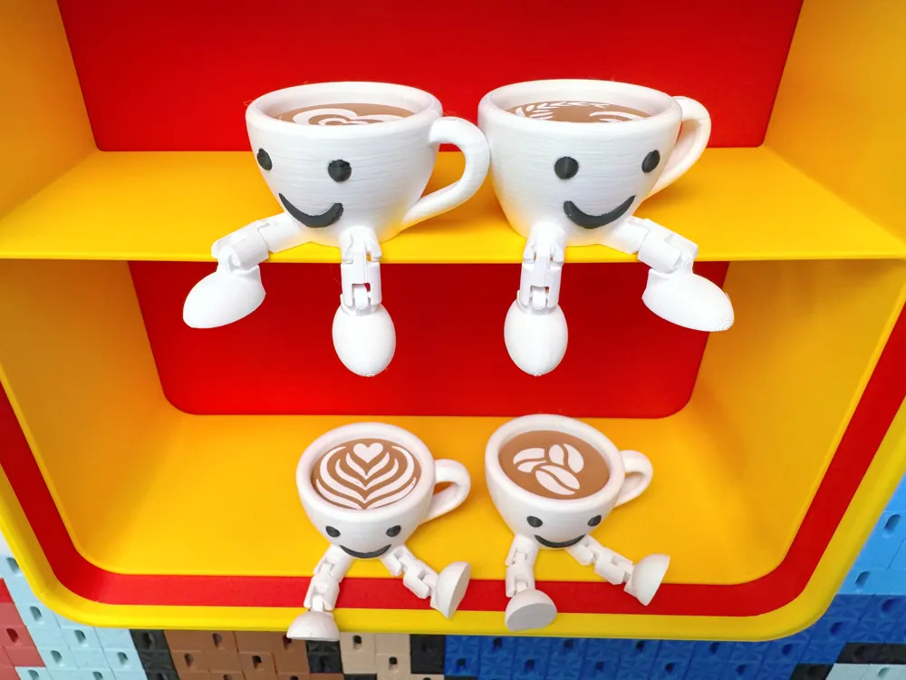 4 Cups of Coffee by 关灯DIY MakerWorld: Download Free 3D Models
