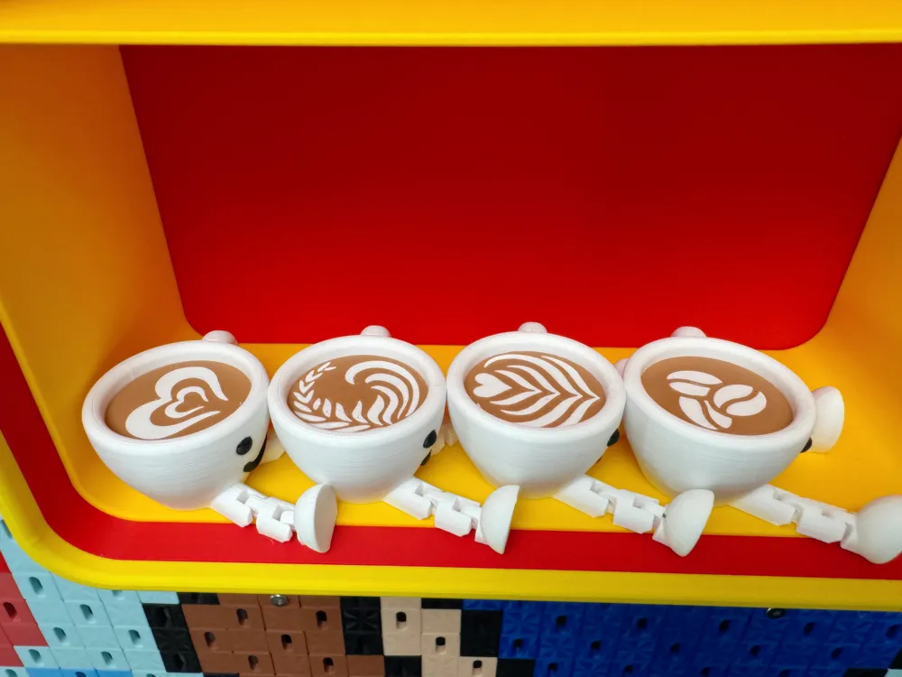 4 Cups of Coffee by 关灯DIY MakerWorld: Download Free 3D Models