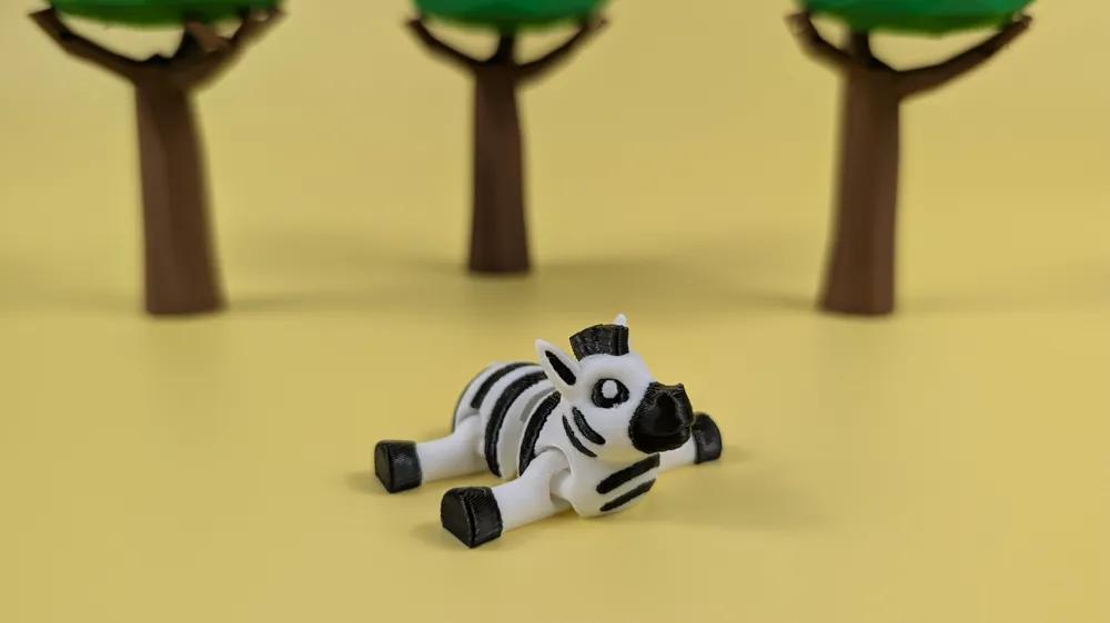 Zebra - Articulated Keychain Figure by Biocraftlab MakerWorld: Download ...