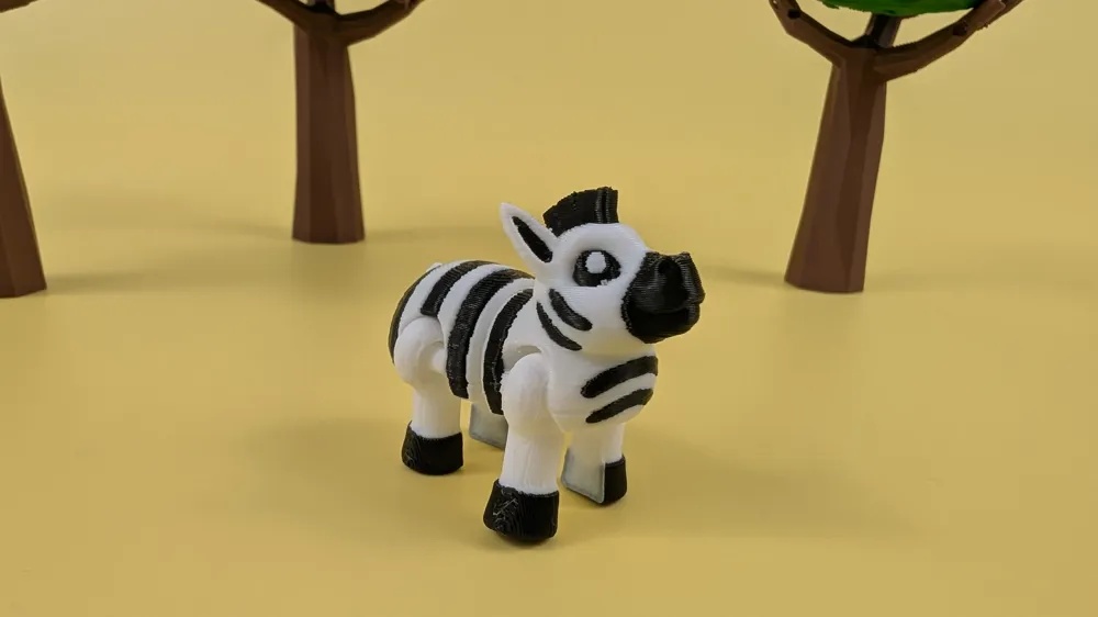 Zebra - Articulated Keychain Figure by Biocraftlab MakerWorld: Download ...