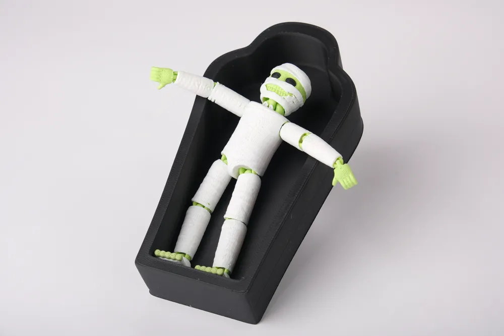 Articulated Toy — The Mummy with the Coffin - Free 3D Print Model ...
