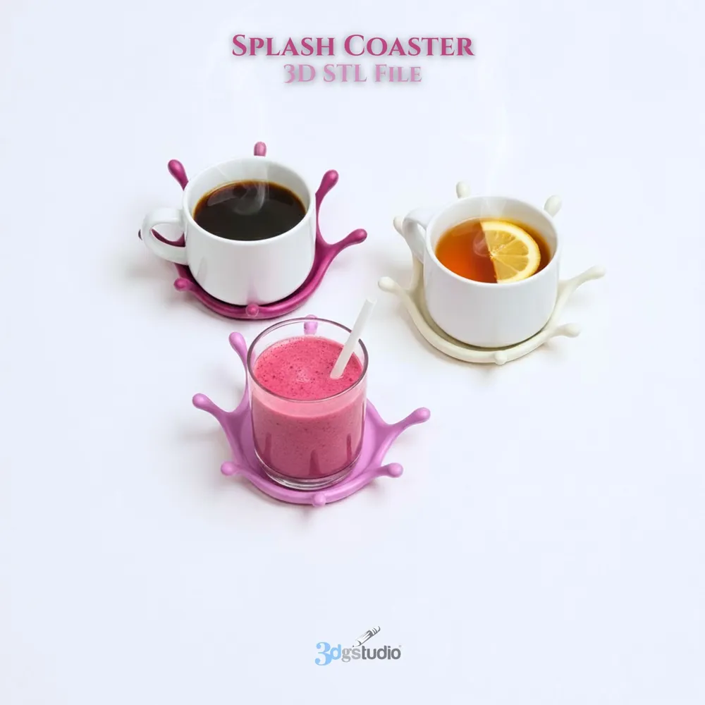 Splash Coaster by 3Dgs Studio MakerWorld: Download Free 3D Models
