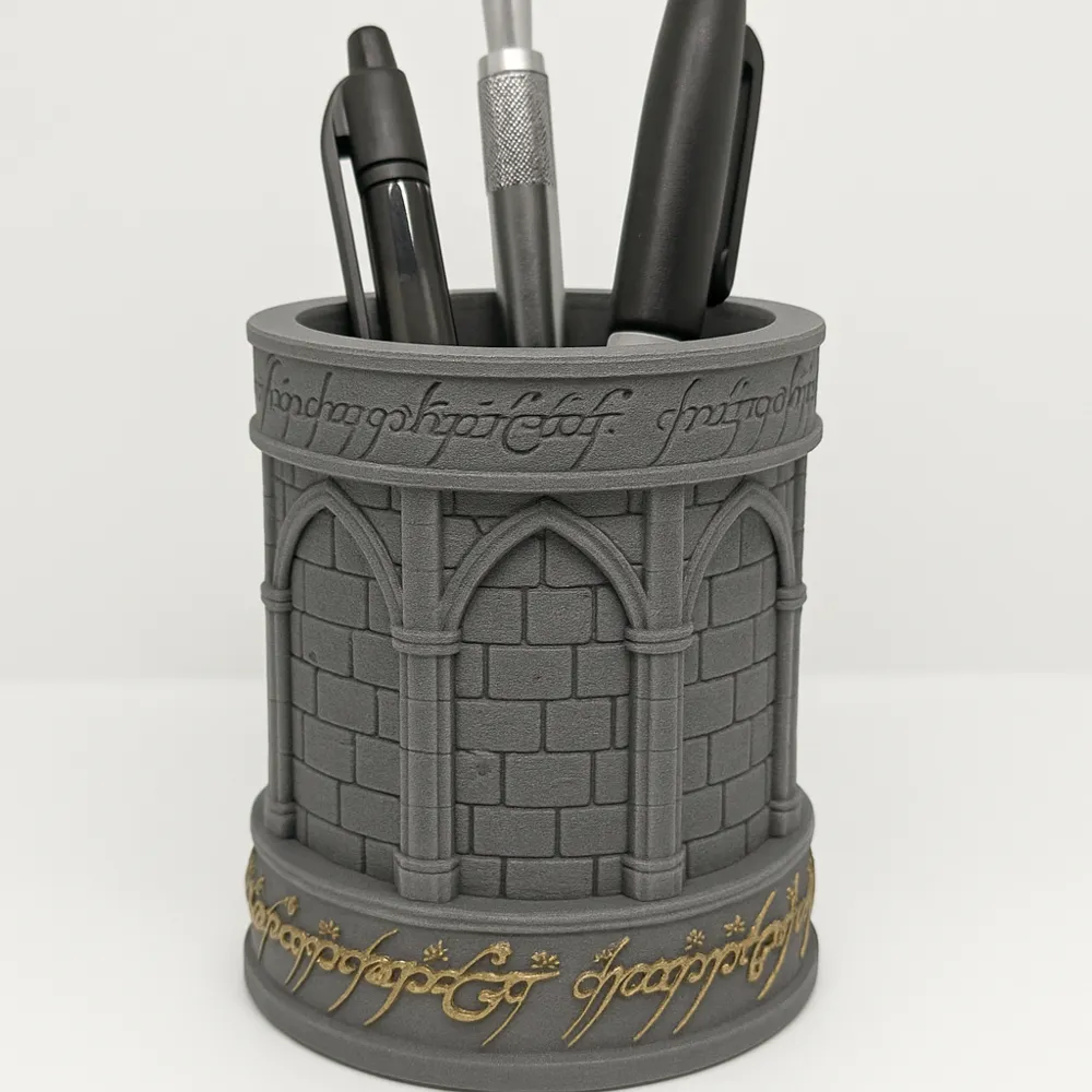 Tower of the Ring – LOTR Pen Holder by DeskForge MakerWorld: Download ...