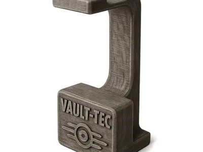 Vault-Tech Headphone Hanger –Fallout Shelter Theme - Free 3D Print ...