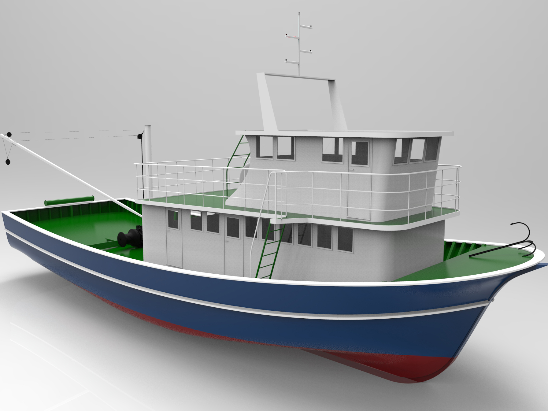 RC3D Remote Control Boat Fishing Boat Take Fishing Boat by 小翎儿国际号 ...