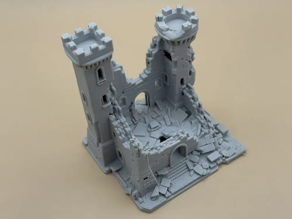 Medieval Castle Ruins - Free 3D Print Model - MakerWorld