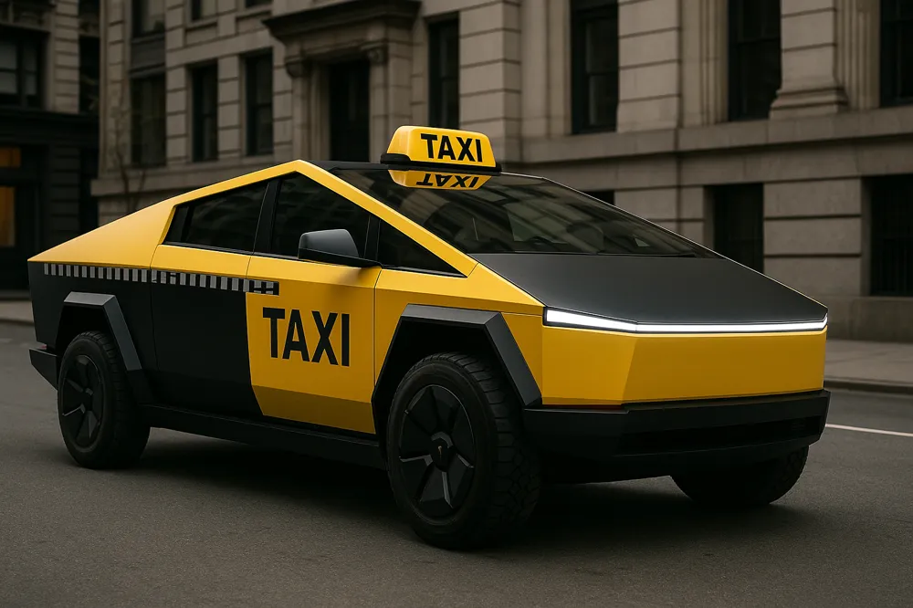 Tesla taxi - Free 3D Print Model - MakerWorld