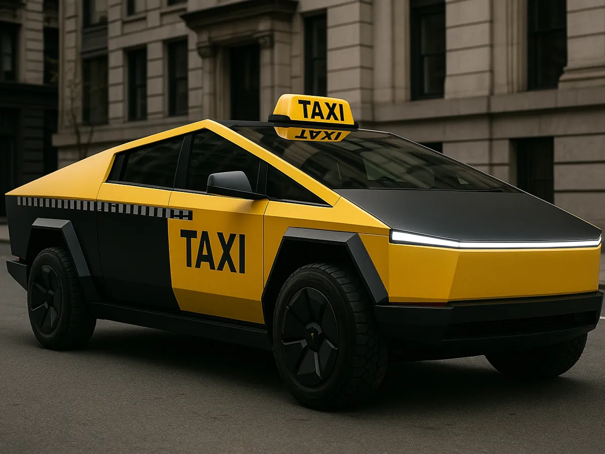 Tesla taxi - Free 3D Print Model - MakerWorld