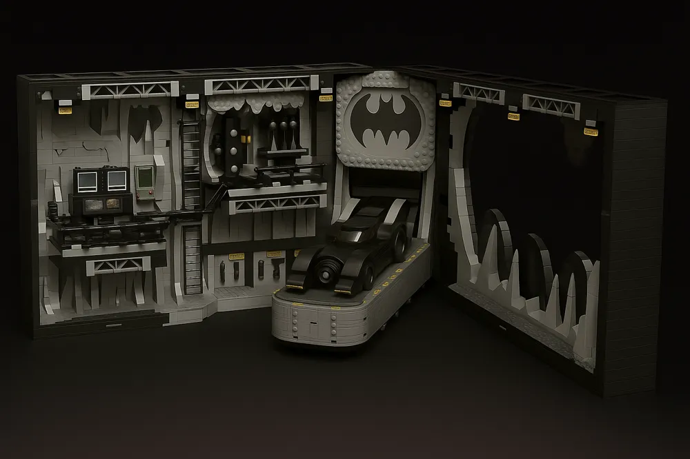 Brick Batcave Shadow Box Set by Red Brick MakerWorld: Download Free 3D Models