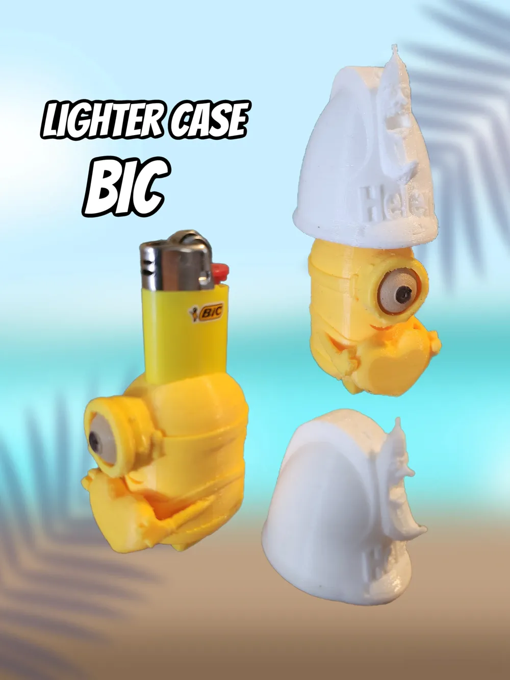 Minion BIC Lighter Case Remixed by FPV FLY MakerWorld: Download Free 3D ...