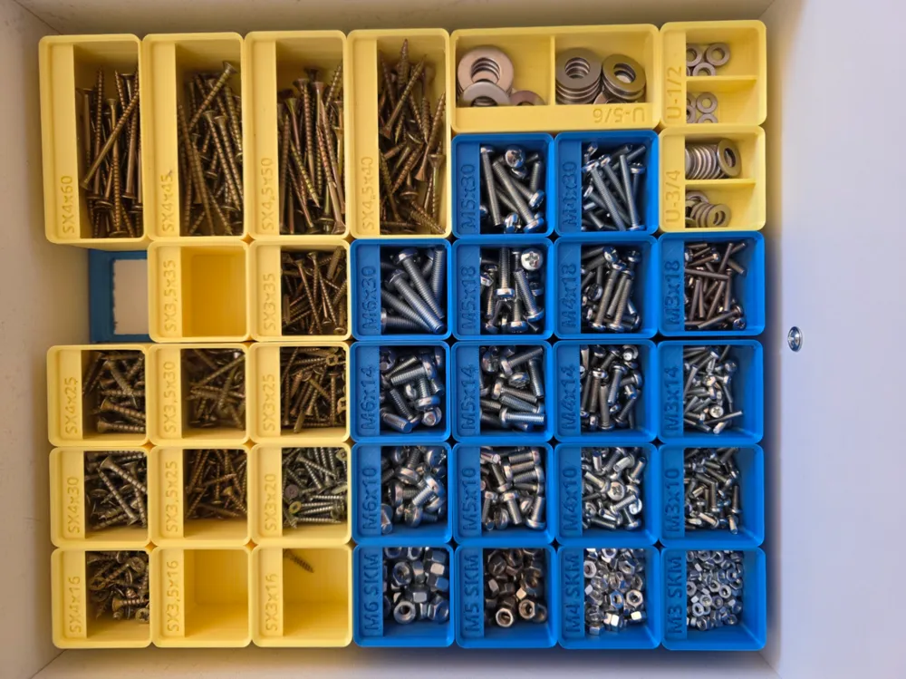 Gridfinity Screw Organizer Boxes by Brunnengustel MakerWorld: Download Free 3D Models