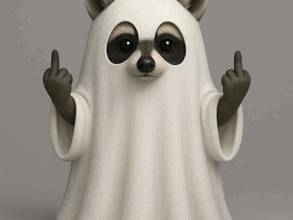 Cheeky racoon ghost by user_983227353 MakerWorld: Download Free 3D Models