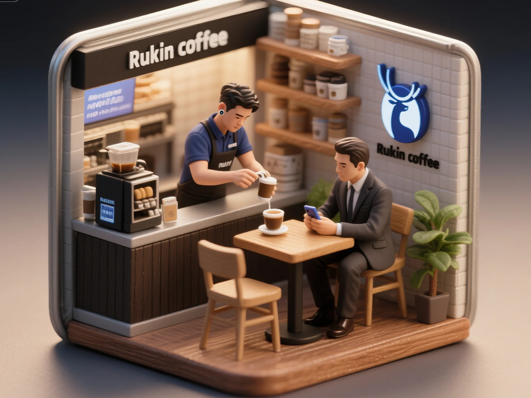 luckin Xiaolu Café einteiliger Druck passend für a1 mini von why ...