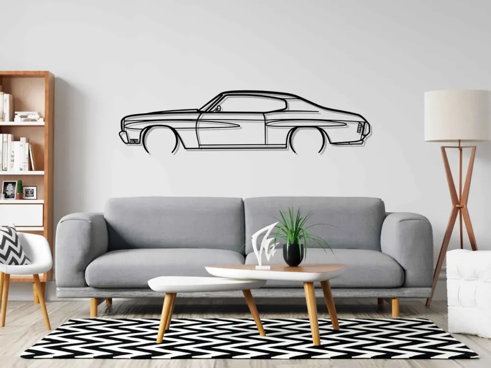 Silhouette chevrolet chevelle 1970 by David MakerWorld: Download Free ...