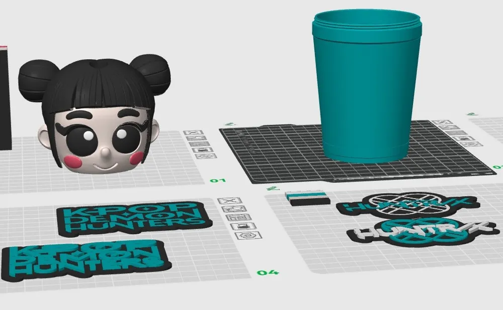 Vaso Milkshake ZOEY KPOP Demon Hunters Cup by Ocilirca MakerWorld: Download Free 3D Models