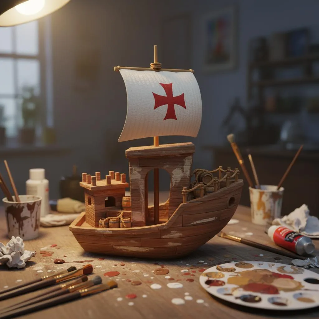 Benchy Santa Maria: Columbus’ Caravel Remixed by Andypaper MakerWorld: Download Free 3D Models