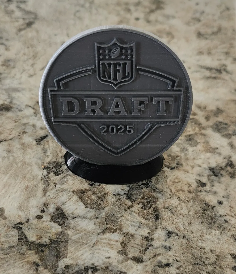 2025 NFL Draft Coin by Lt Printer cop MakerWorld: Download Free 3D Models