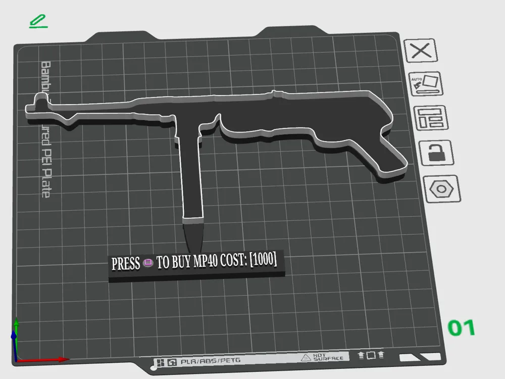COD MP40 wall buy by Succ MakerWorld: Download Free 3D Models