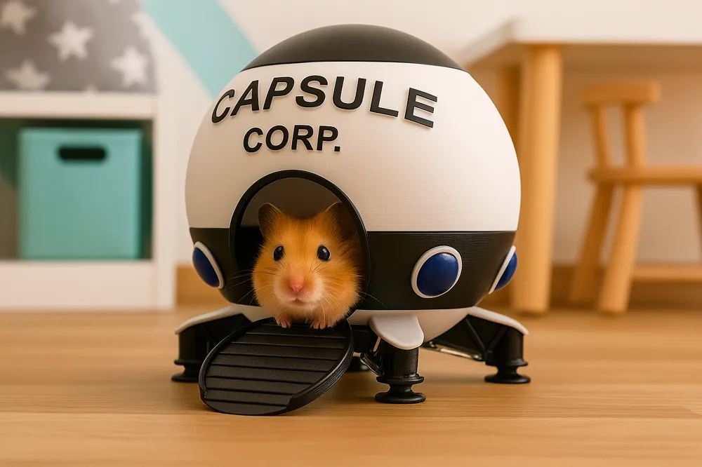 Capsule Corp Ship - Dragonball - Small pet house by Noob3DLab ...