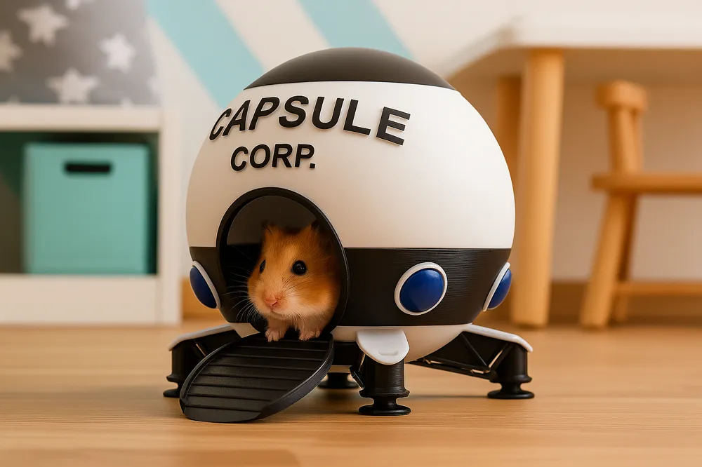 Capsule Corp Ship - Dragonball - Small pet house by Noob3DLab ...